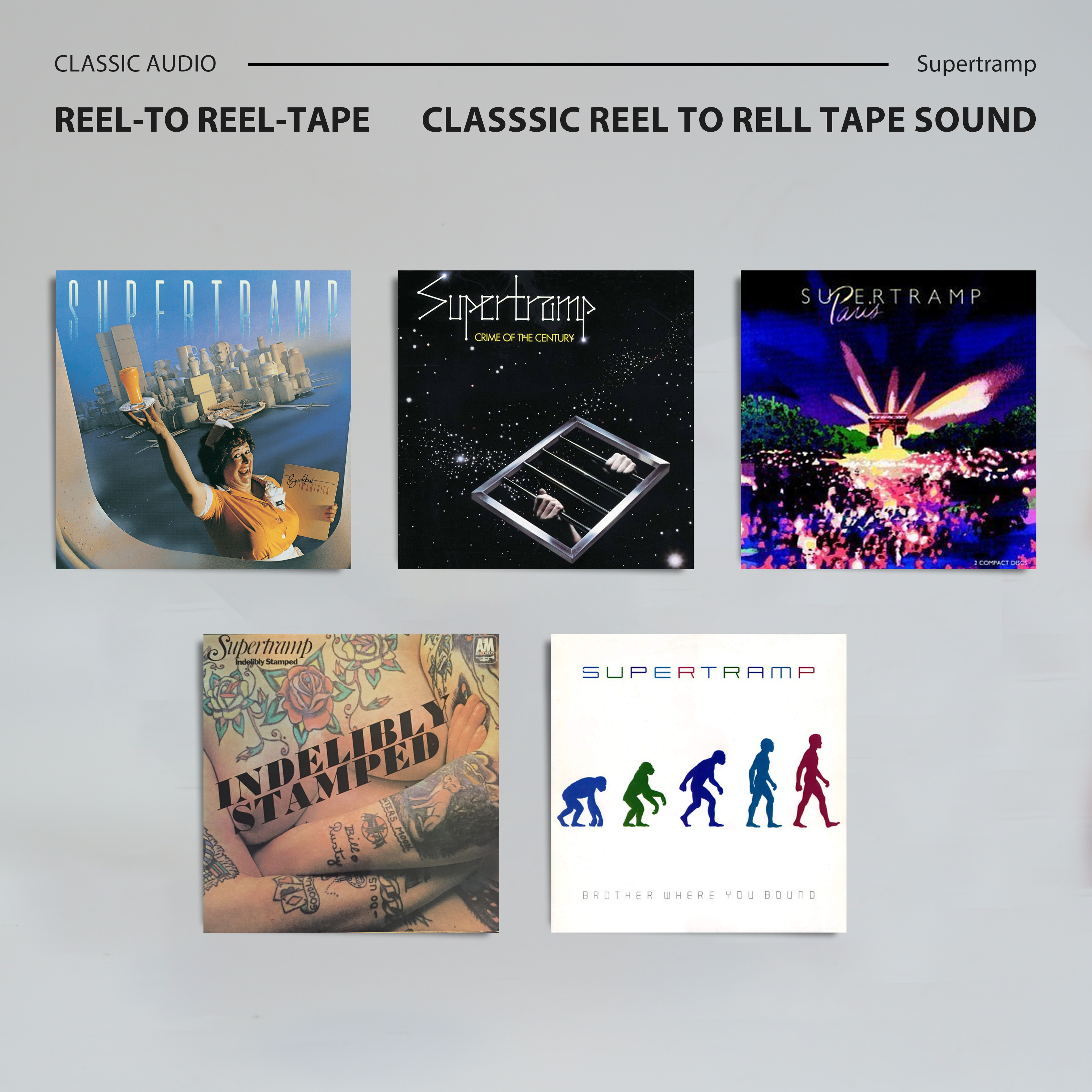 Supertramp Reel-to-Reel Tape Collection | Classic Analog Fanmade Editi ...