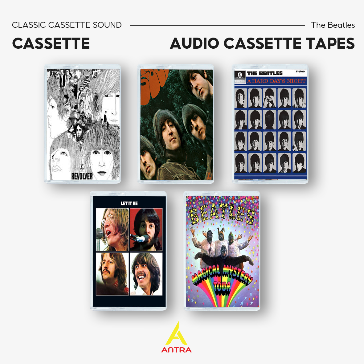 The Beatles Cassette Tape Collection – Revolver, Let It Be, Magical My ...